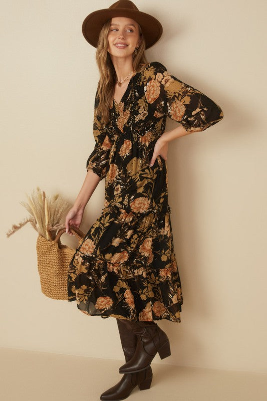 Black & Roses Dress – The King's Daughter Boutique