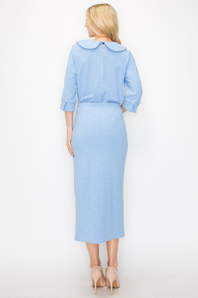 Amy & Addie Blue Pencil Skirt-Regular & Plus – The King's Daughter Boutique