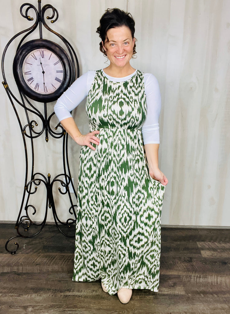 Aztec Print Maxi Length Jumper – The King's Daughter Boutique