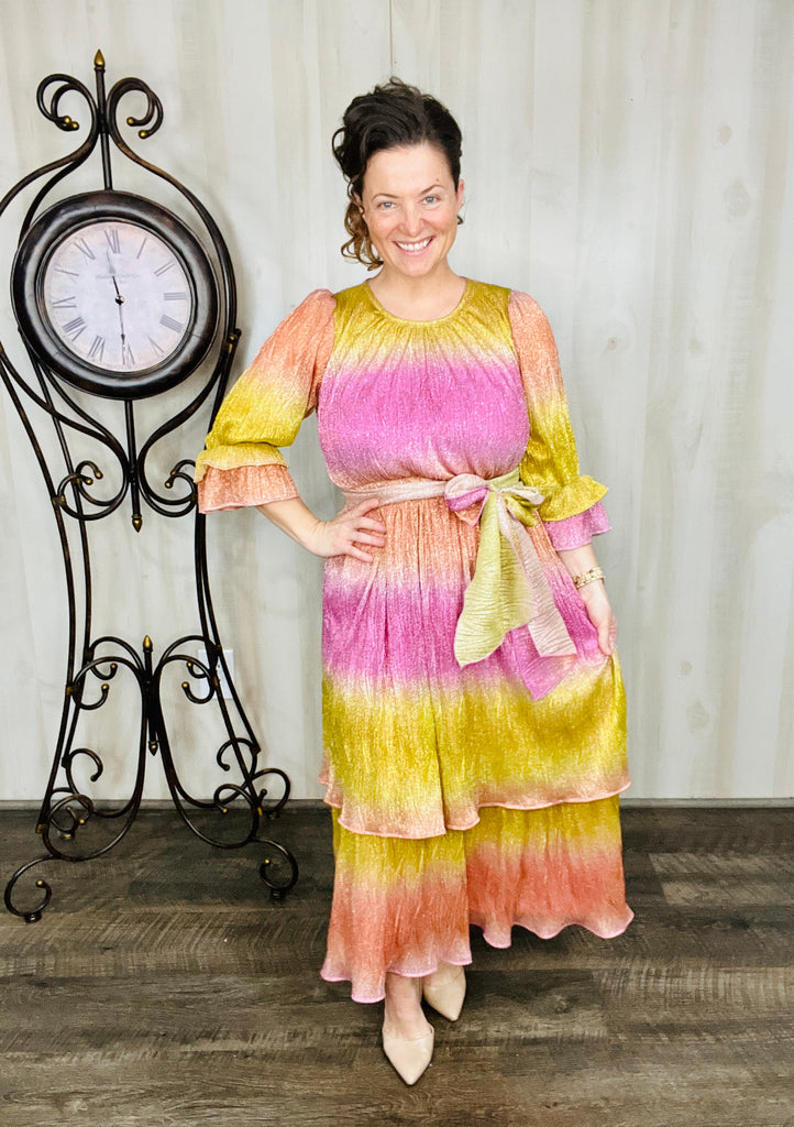 Somewhere Over The Rainbow Dress- Sparkle – The King's Daughter Boutique